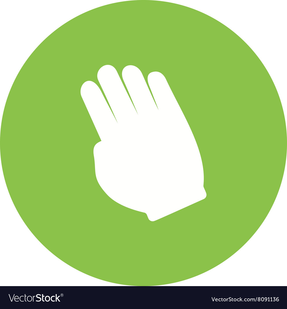 Tilted hand Royalty Free Vector Image - VectorStock