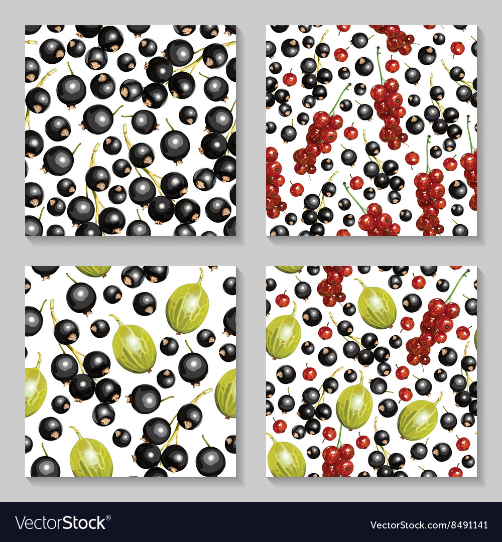 Berry pattern set3 Royalty Free Vector Image - VectorStock