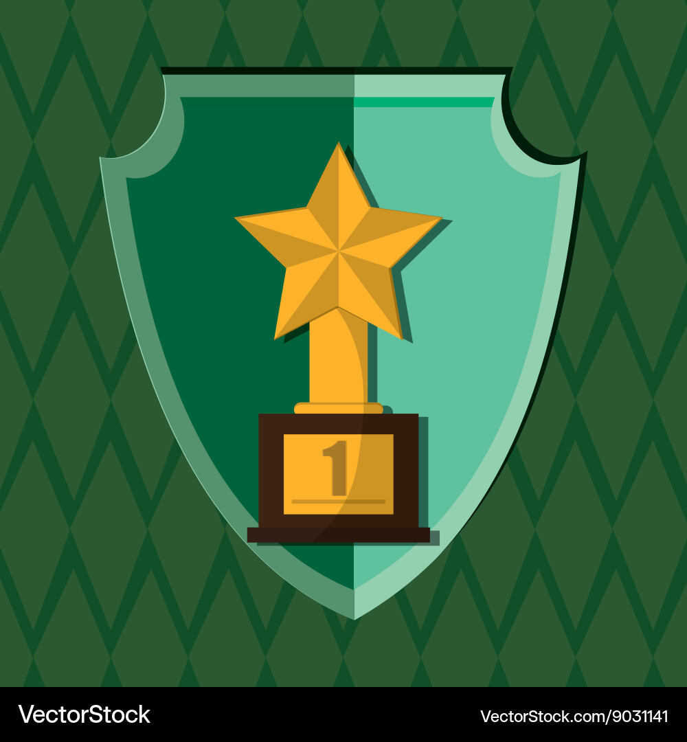 Champion design winner icon colorful Royalty Free Vector