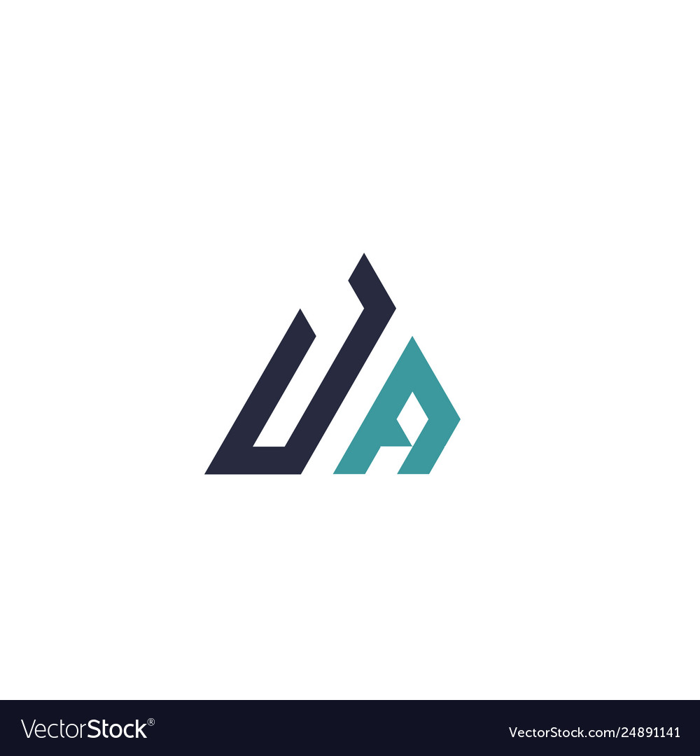 Initial letter triangle logo Royalty Free Vector Image