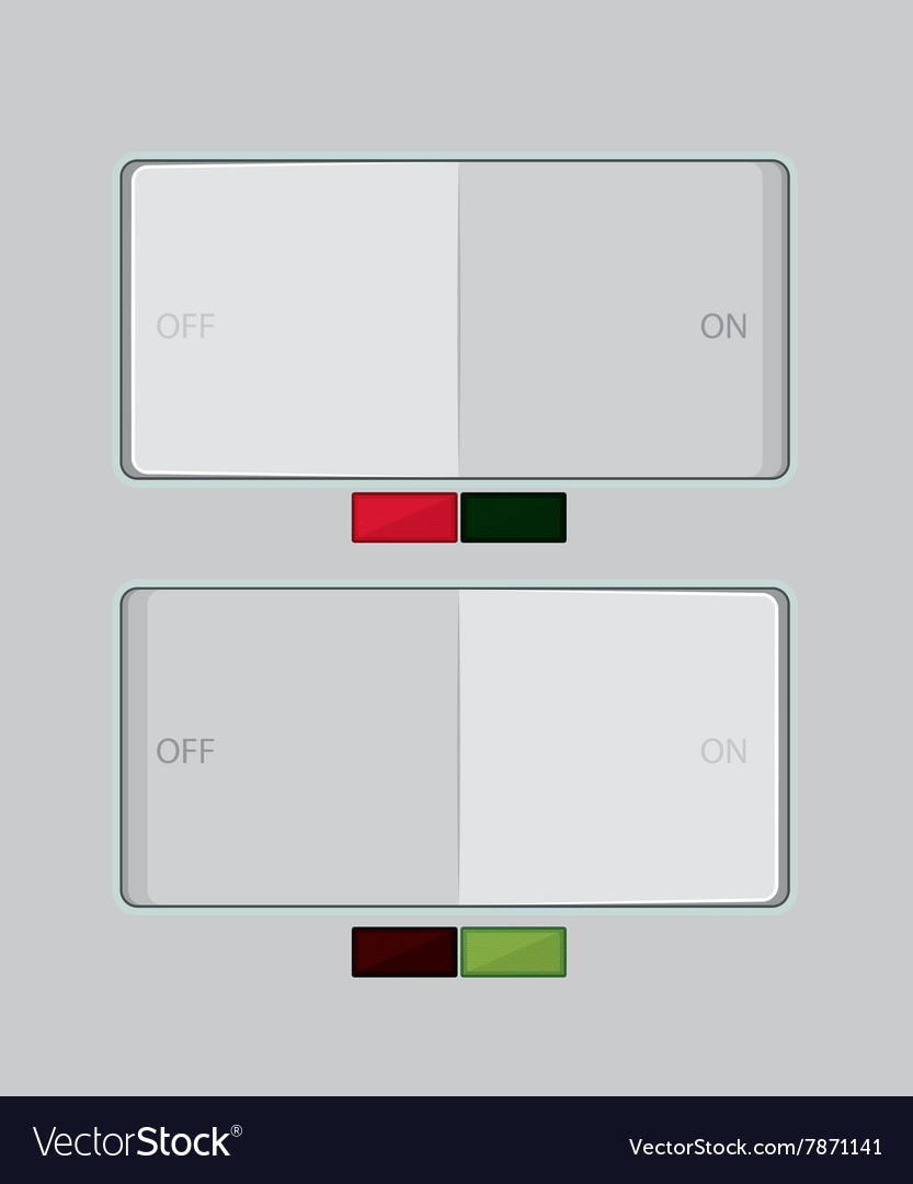Light switch design Royalty Free Vector Image - VectorStock