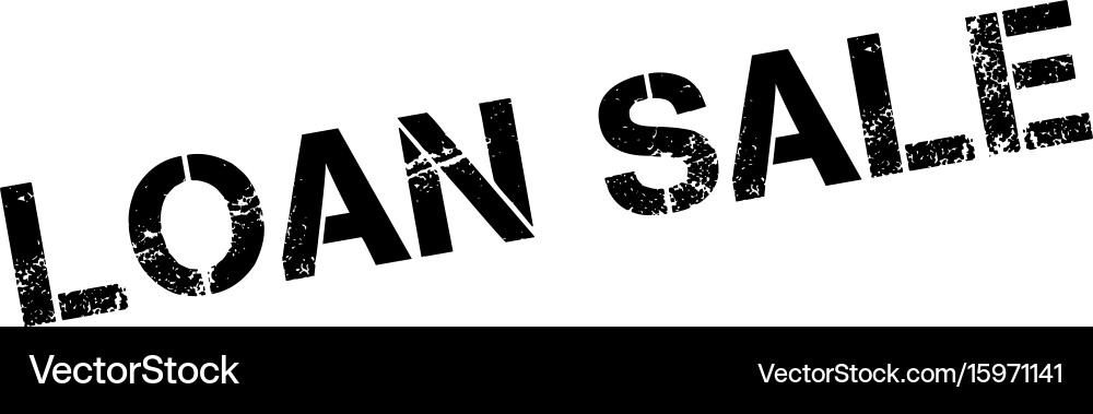 Loan sale rubber stamp Royalty Free Vector Image