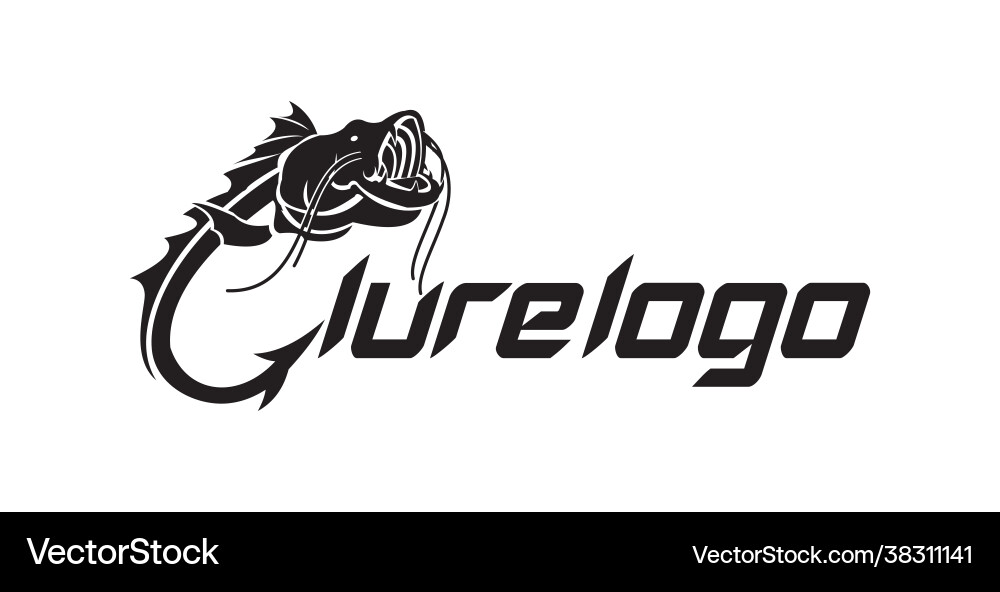 Lure fishing logo Royalty Free Vector Image - VectorStock