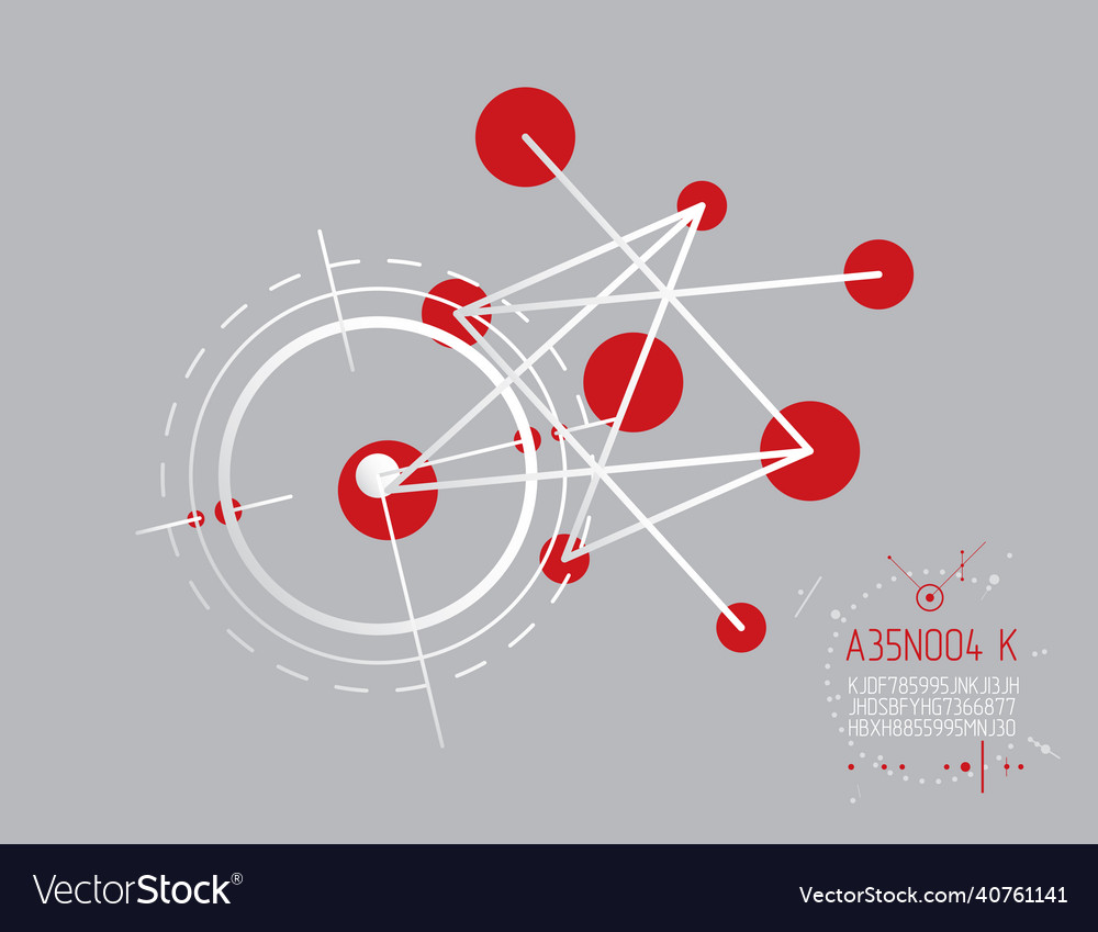 Mechanical engineering technology abstract Vector Image