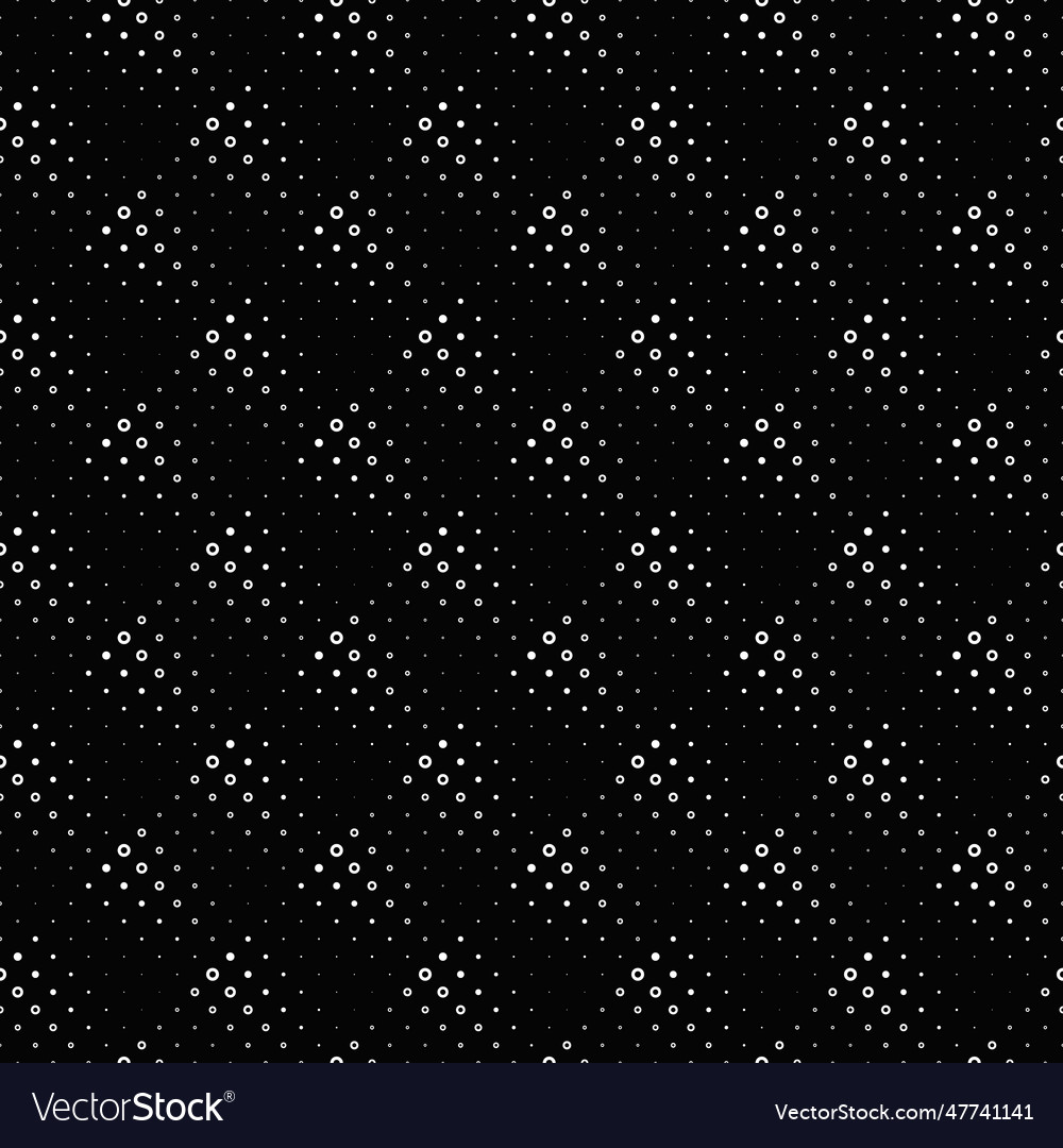 Seamless Abstract Monochrome Circle Pattern Design