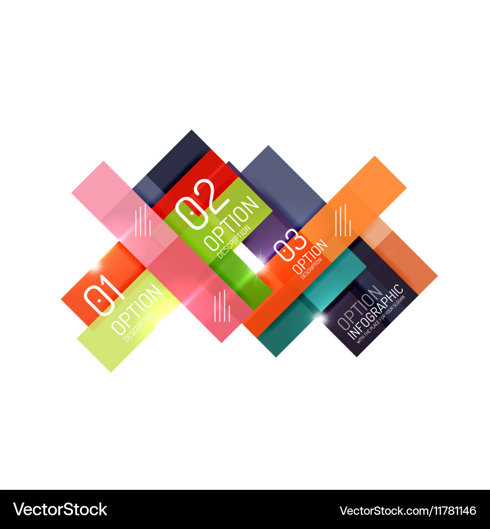 Business products option banners Royalty Free Vector Image