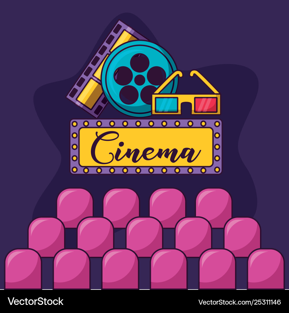 Cinema movie design Royalty Free Vector Image - VectorStock