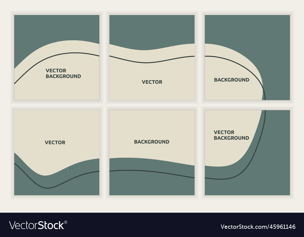 Collection of social media feed posts template Vector Image