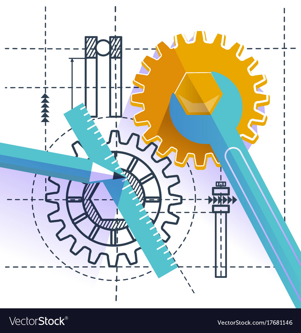 Concept of modeling flat style Royalty Free Vector Image