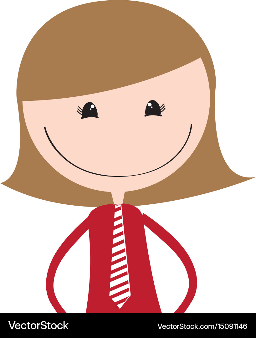 Cute girl drawing character Royalty Free Vector Image