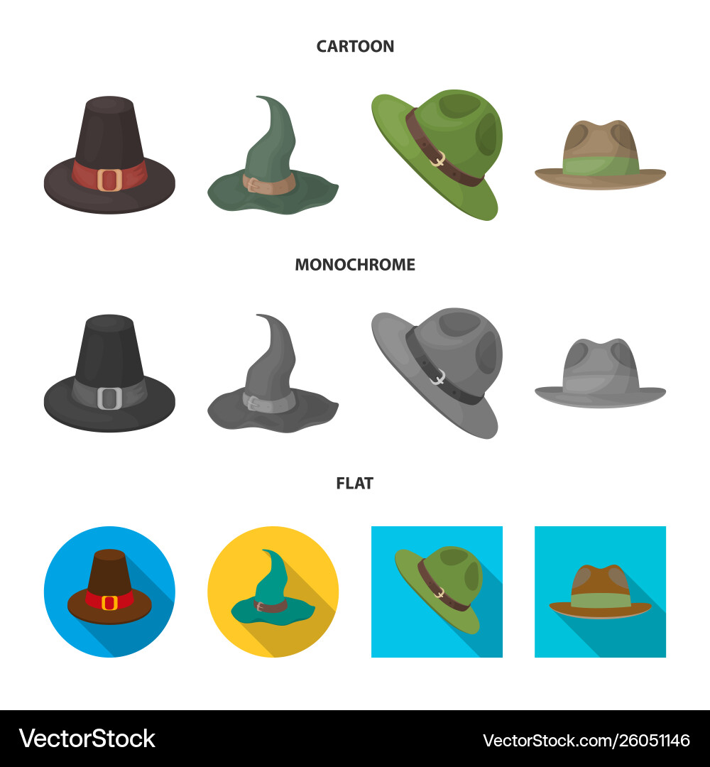 Design hat and cap symbol collection Royalty Free Vector