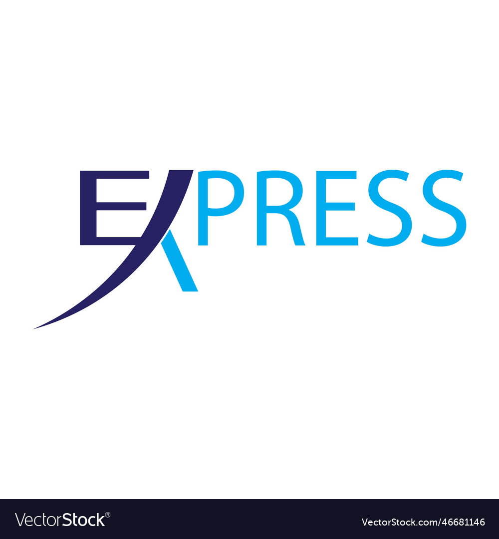 Express logo Royalty Free Vector Image - VectorStock