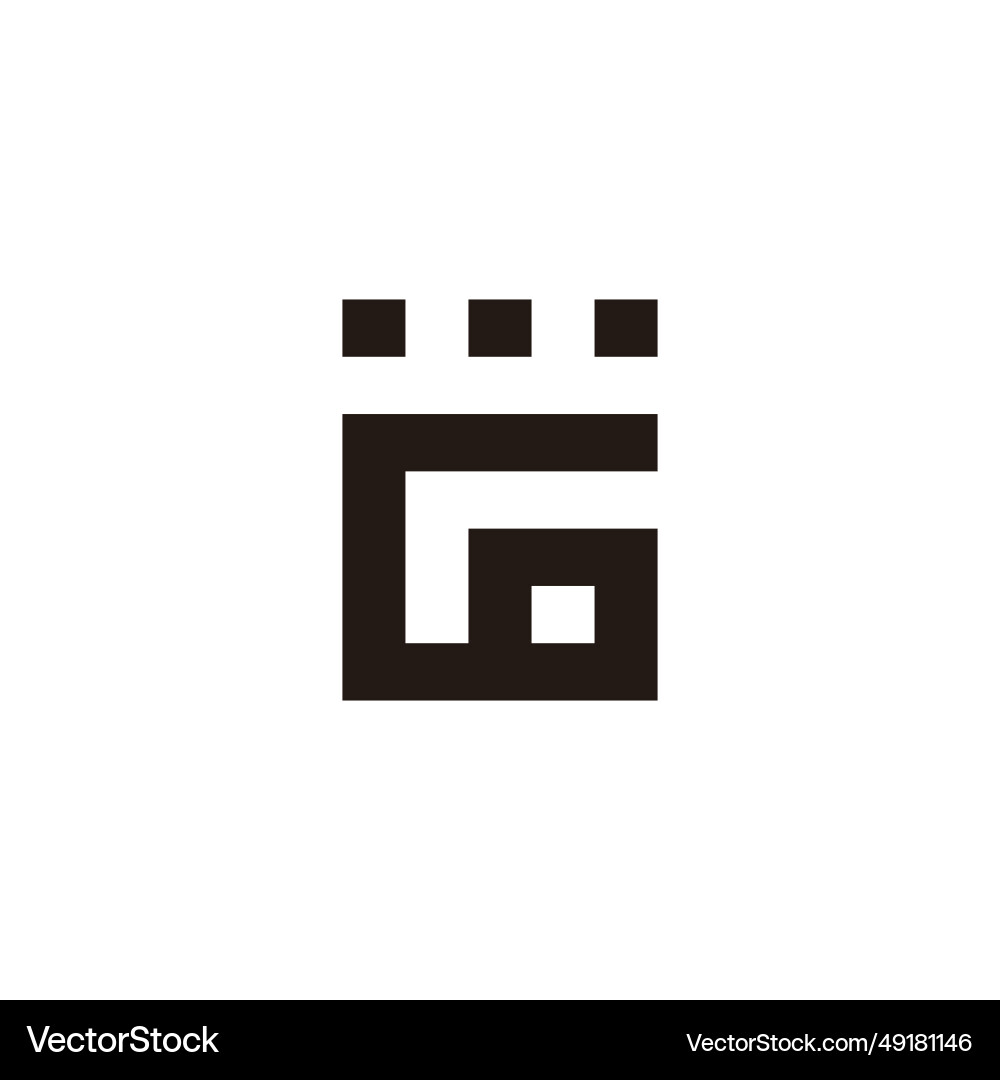 Number 6 store square geometric symbol simple logo