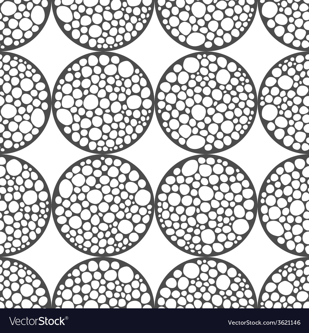 Seamless abstract decorative pattern of circles Vector Image