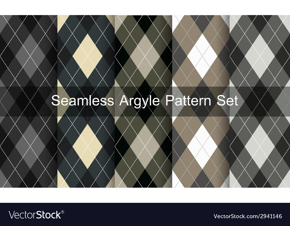 Seamless argyle pattern Royalty Free Vector Image