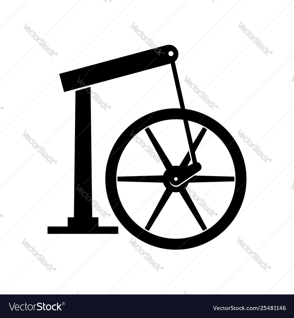 Small rotative beam engine Royalty Free Vector Image