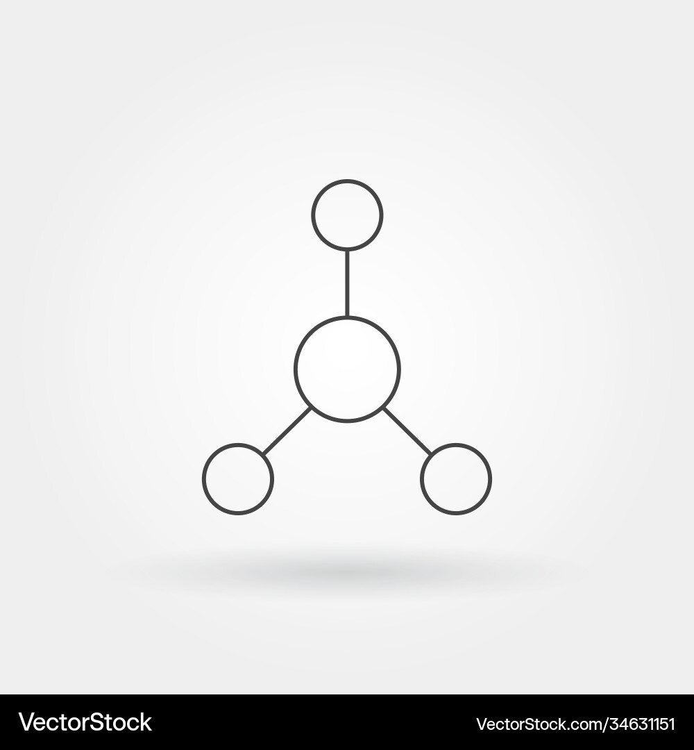 Chemistry single isolated icon with modern line Vector Image