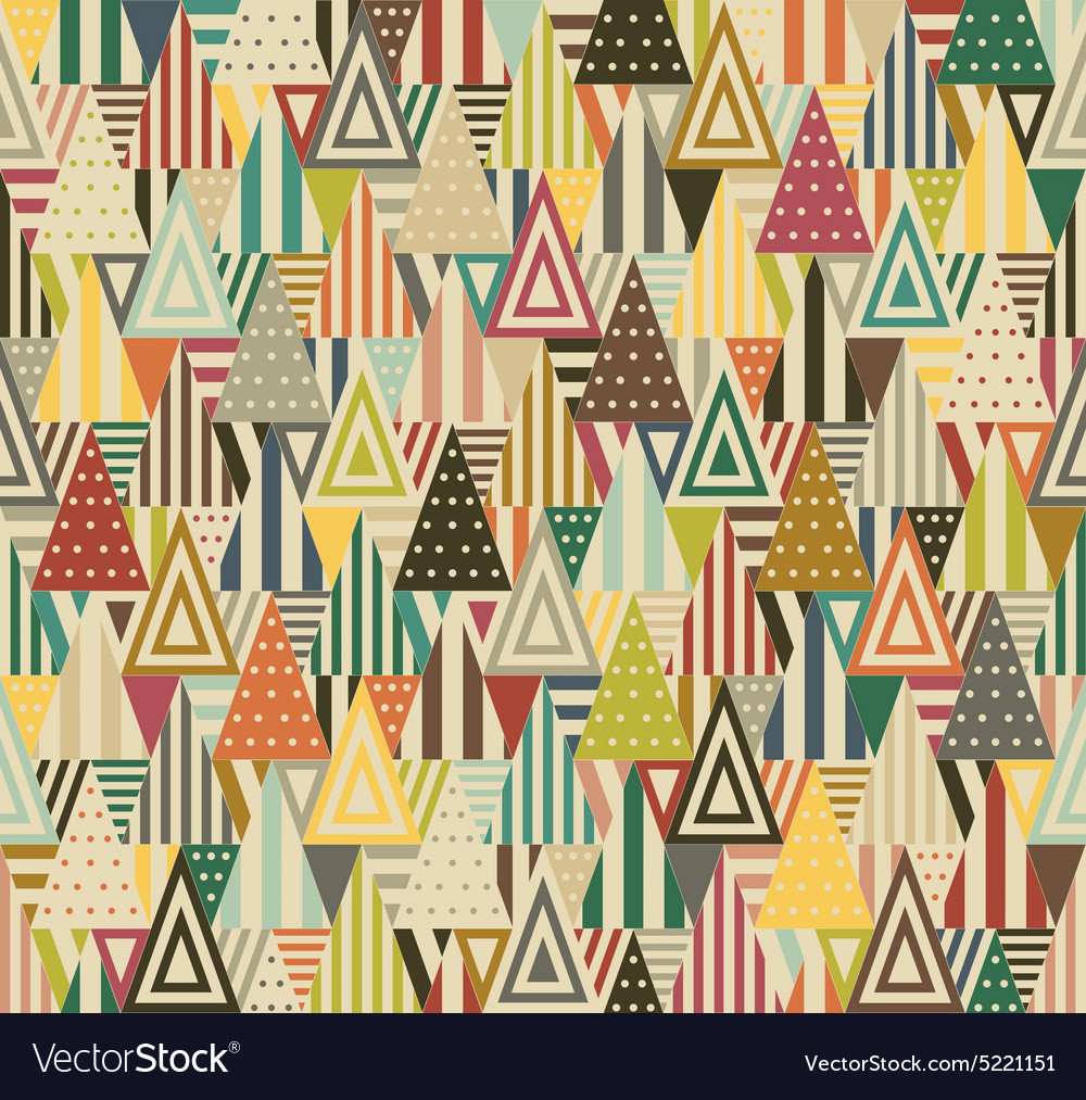 Geometric pattern with triangles Royalty Free Vector Image