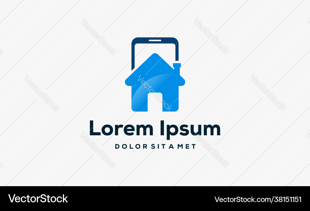Iconic phone logo designs concept smartphone Vector Image