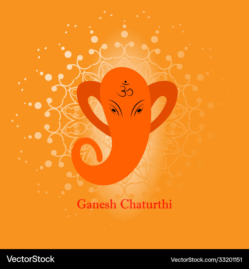Lord ganpati abstract background for ganesh Vector Image
