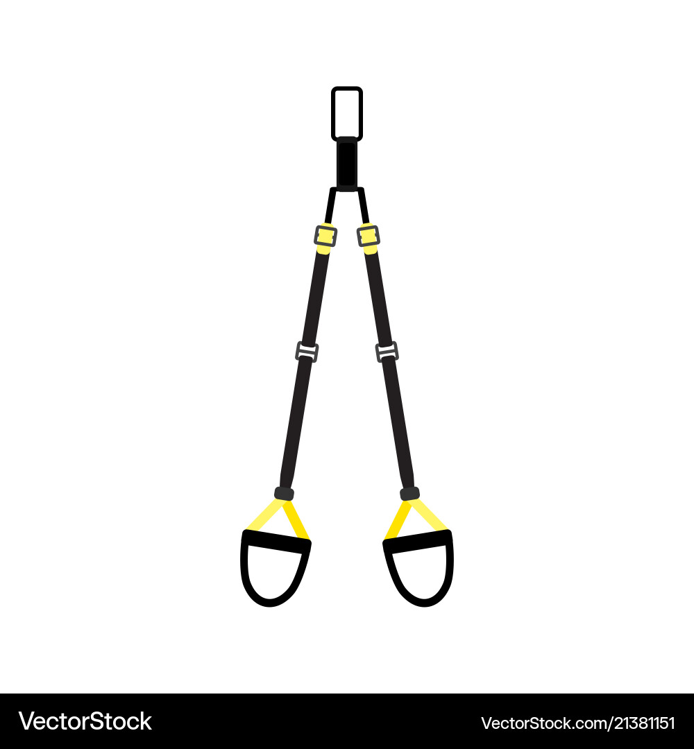 Strap for stretching fitness training Royalty Free Vector