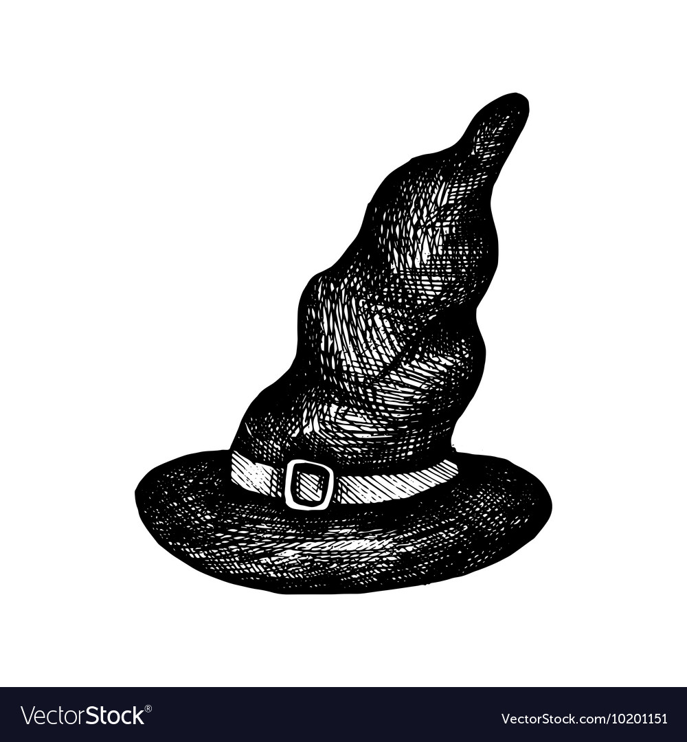 Witch hat Royalty Free Vector Image - VectorStock