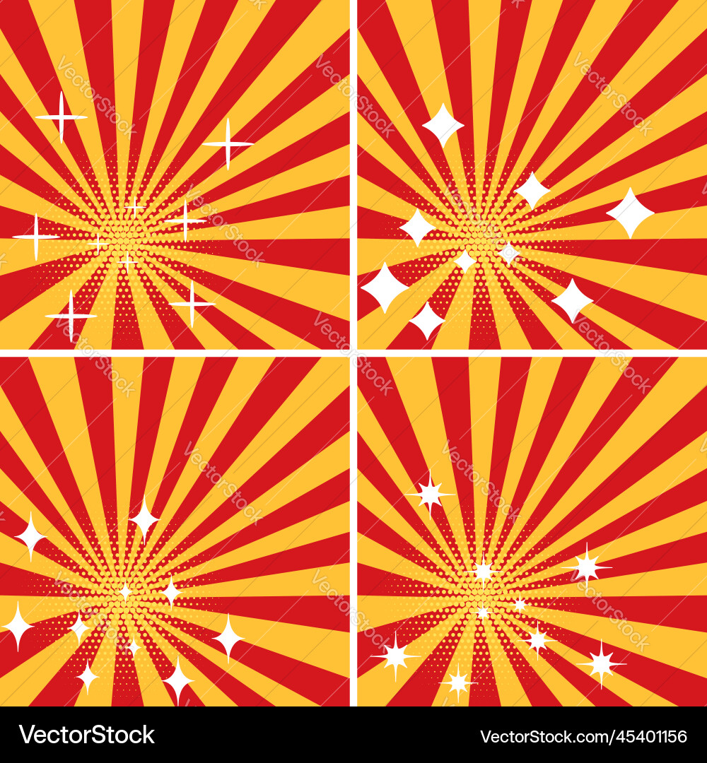 Abstract background of star burst Royalty Free Vector Image