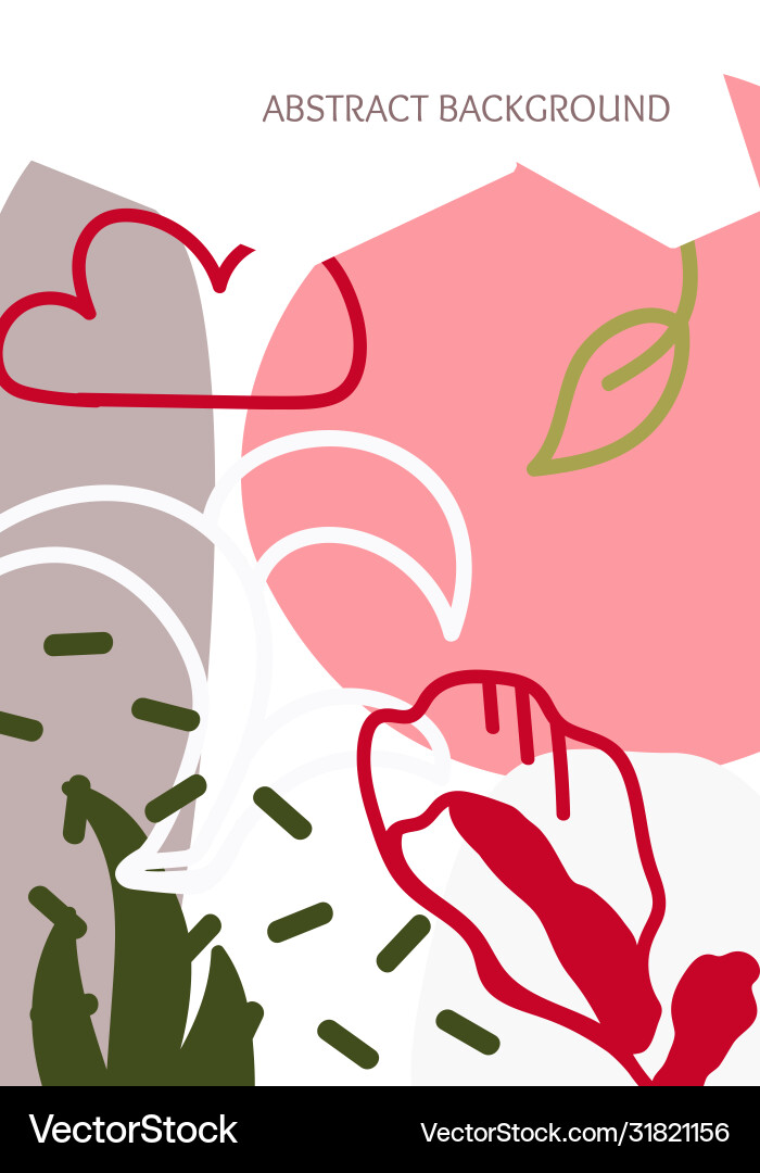 Abstract floral background closeup banner Vector Image