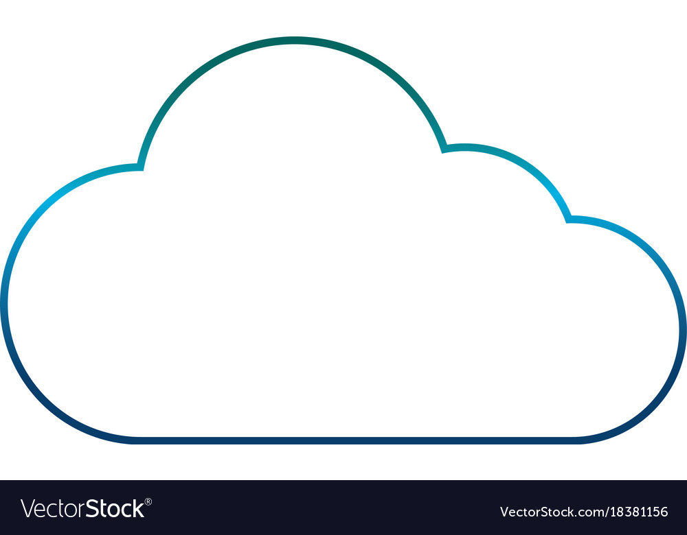 Cloud icon image Royalty Free Vector Image - VectorStock