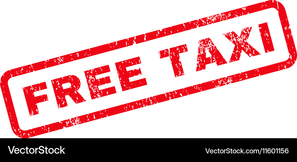 Free taxi text rubber stamp Royalty Free Vector Image