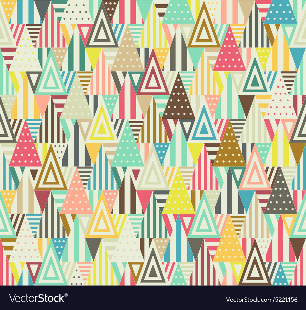 Geometric pattern with triangles Royalty Free Vector Image
