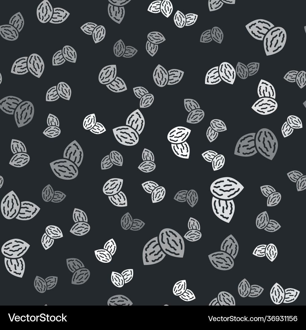 Grey seeds a specific plant icon isolated Vector Image