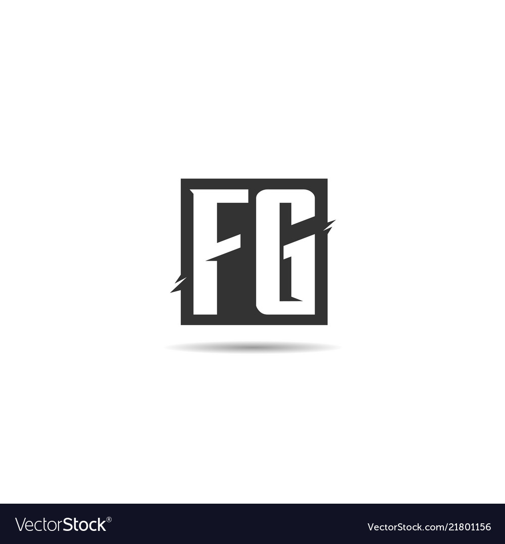 Initial letter fg logo template design Royalty Free Vector Initial letter fg logo template design Royalty Free Vector
