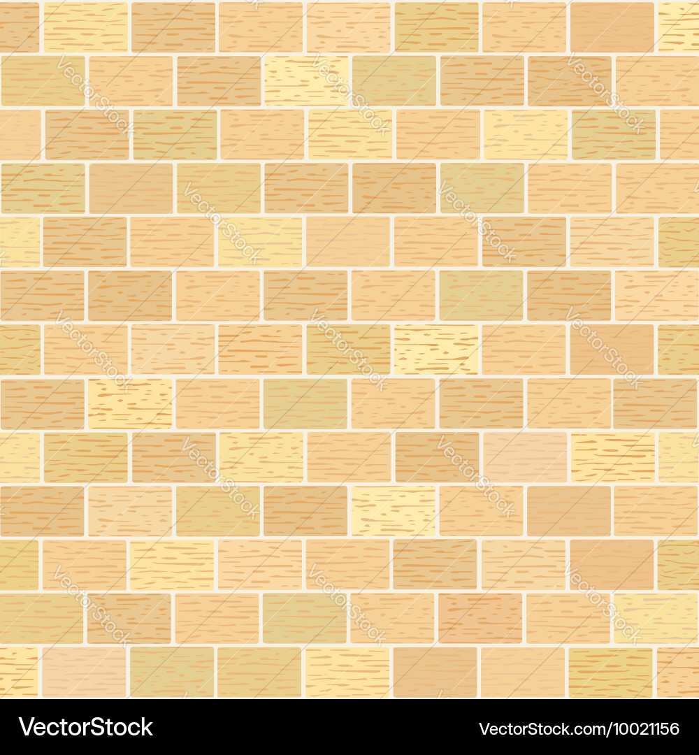 Masonry of yellow bricks different shades Vector Image