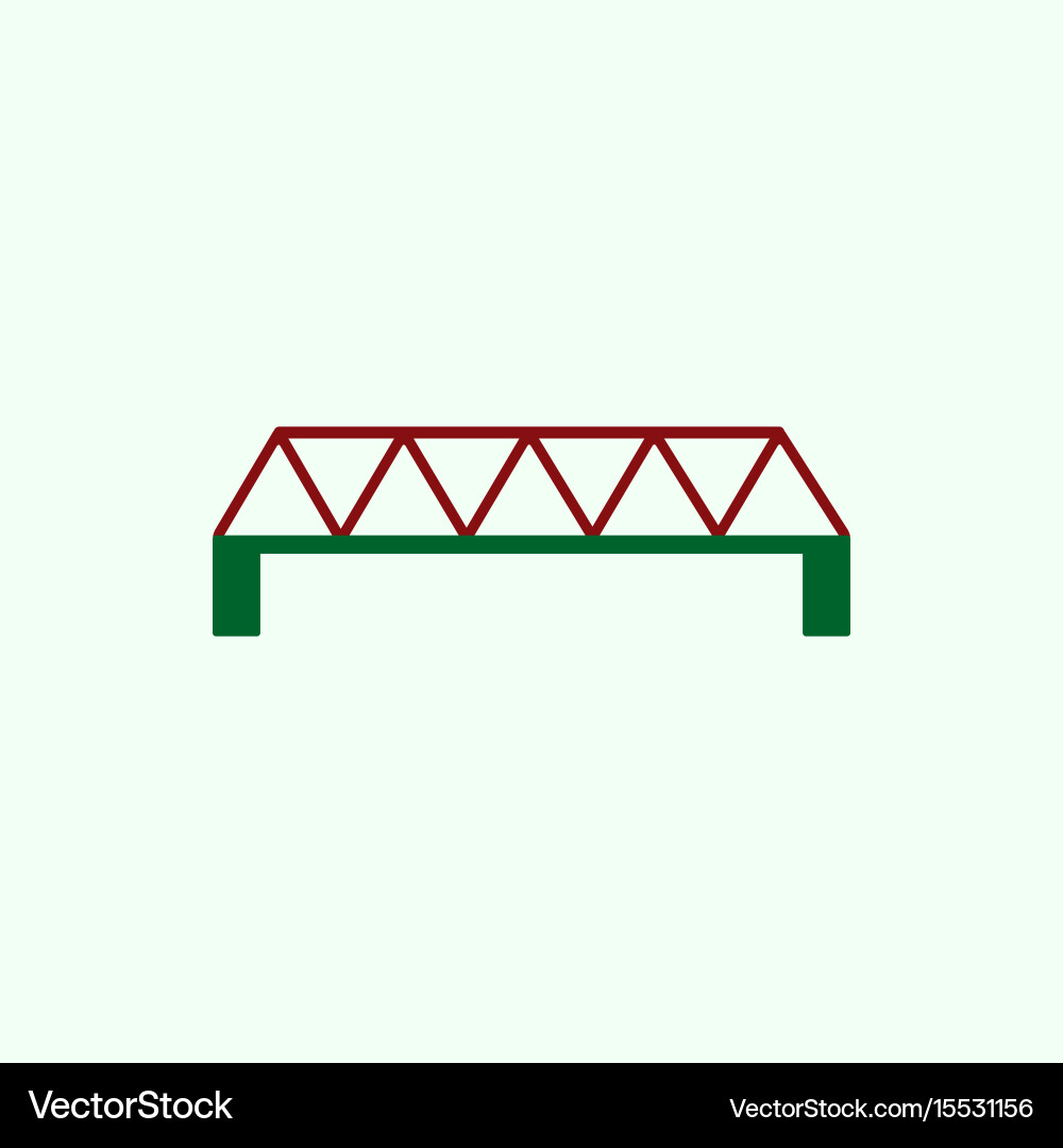 Metal cable suspension bridge modern Royalty Free Vector