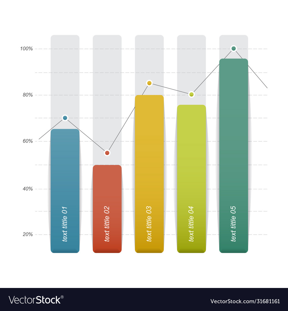 Bar chart graph diagram statistical business Vector Image