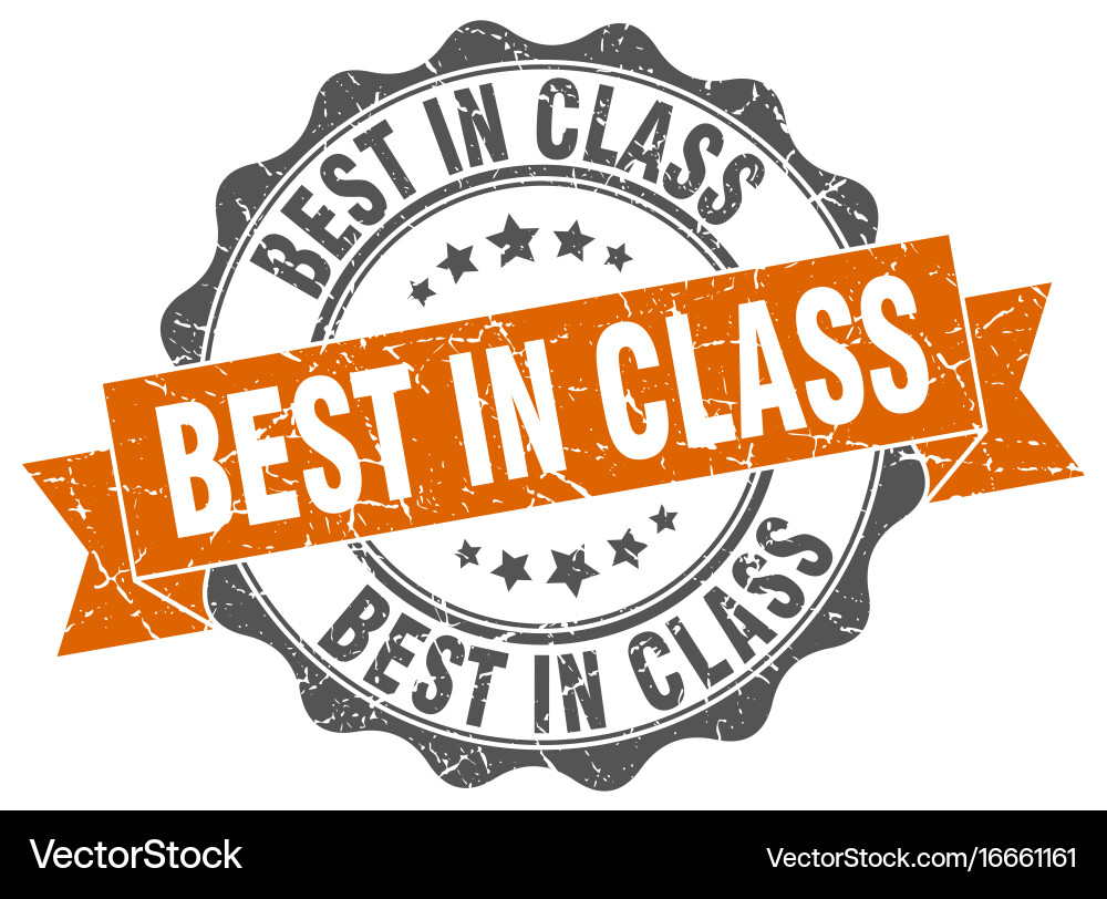 Best in class stamp sign seal Royalty Free Vector Image