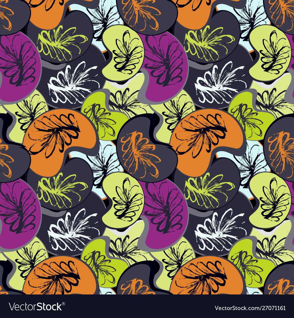 Bright abstract geometric seamless pattern Vector Image