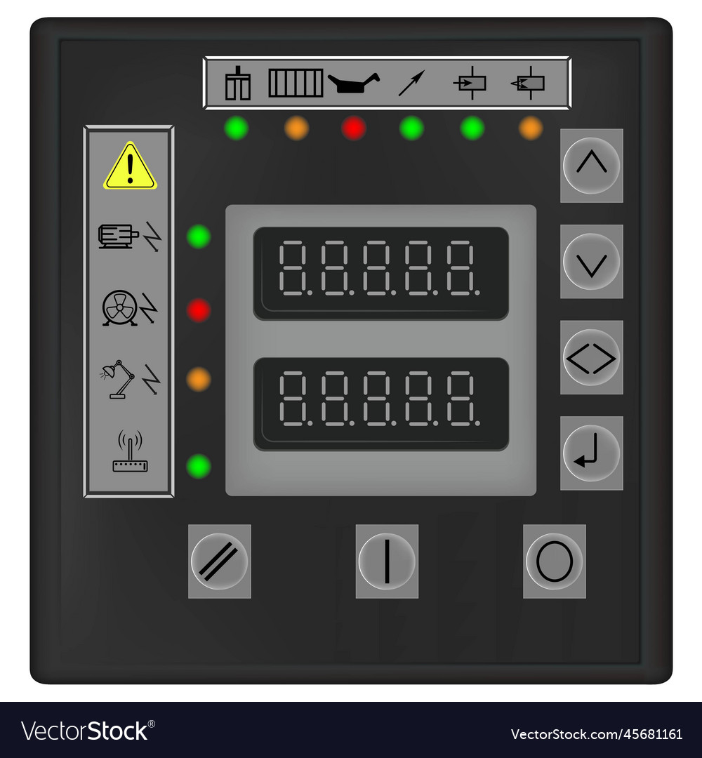 Control panel production Royalty Free Vector Image