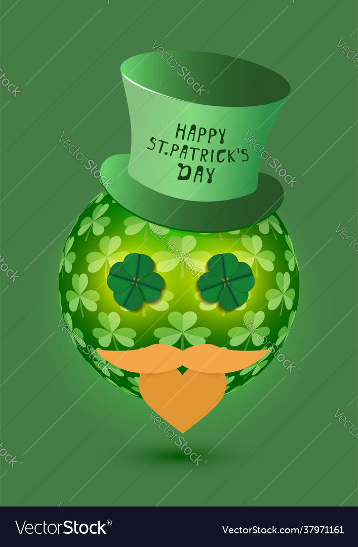 Happy st patricks day festive abstract green Vector Image