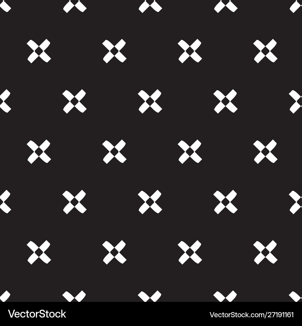 Little x black white modern geometric Royalty Free Vector