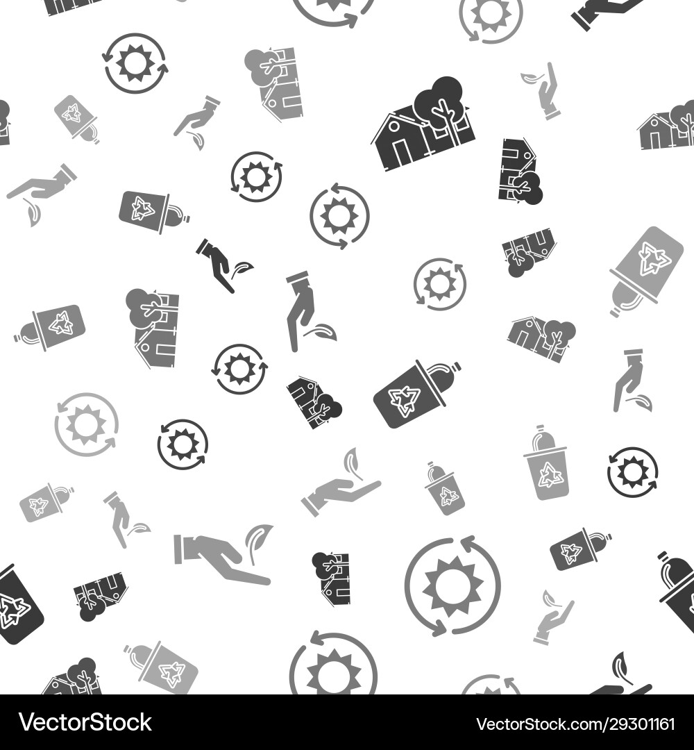 Set eco friendly house solar energy panel Vector Image