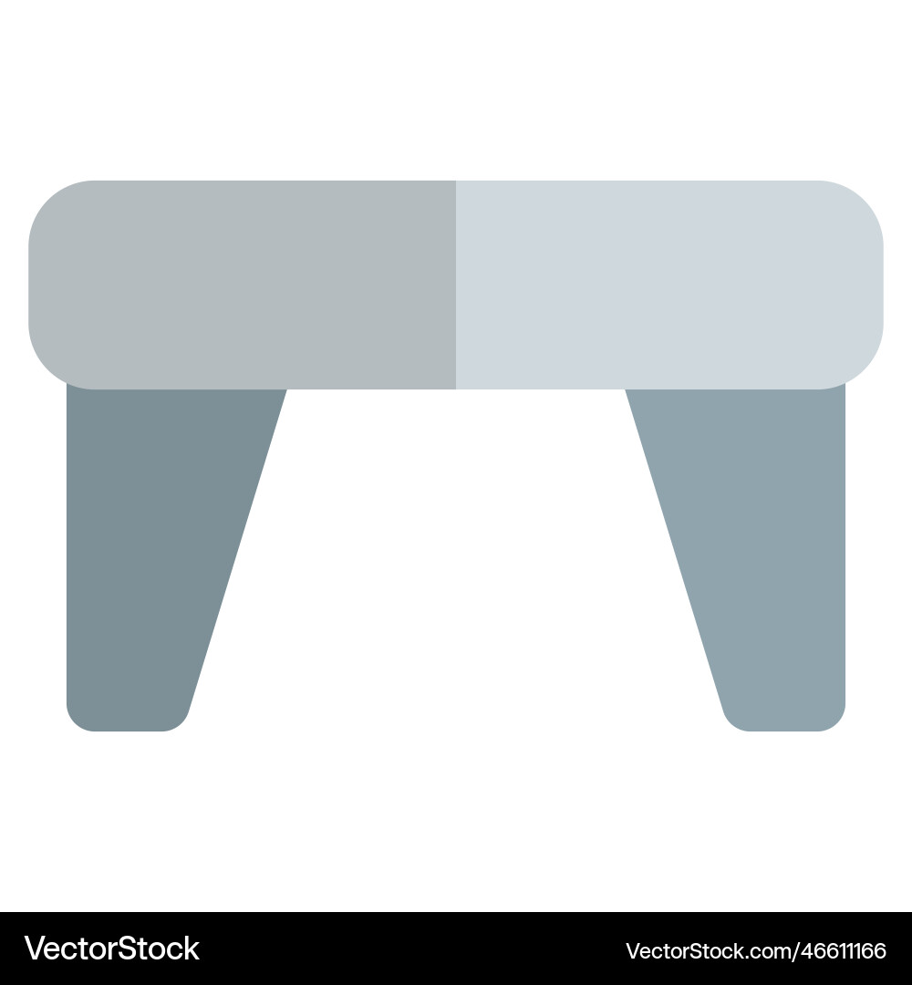 Footrest a support used to elevate the foot Vector Image