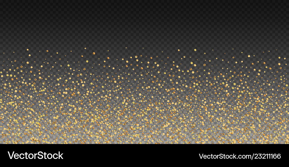 Gold confetti luxury sparkling confetti scattered Vector Image
