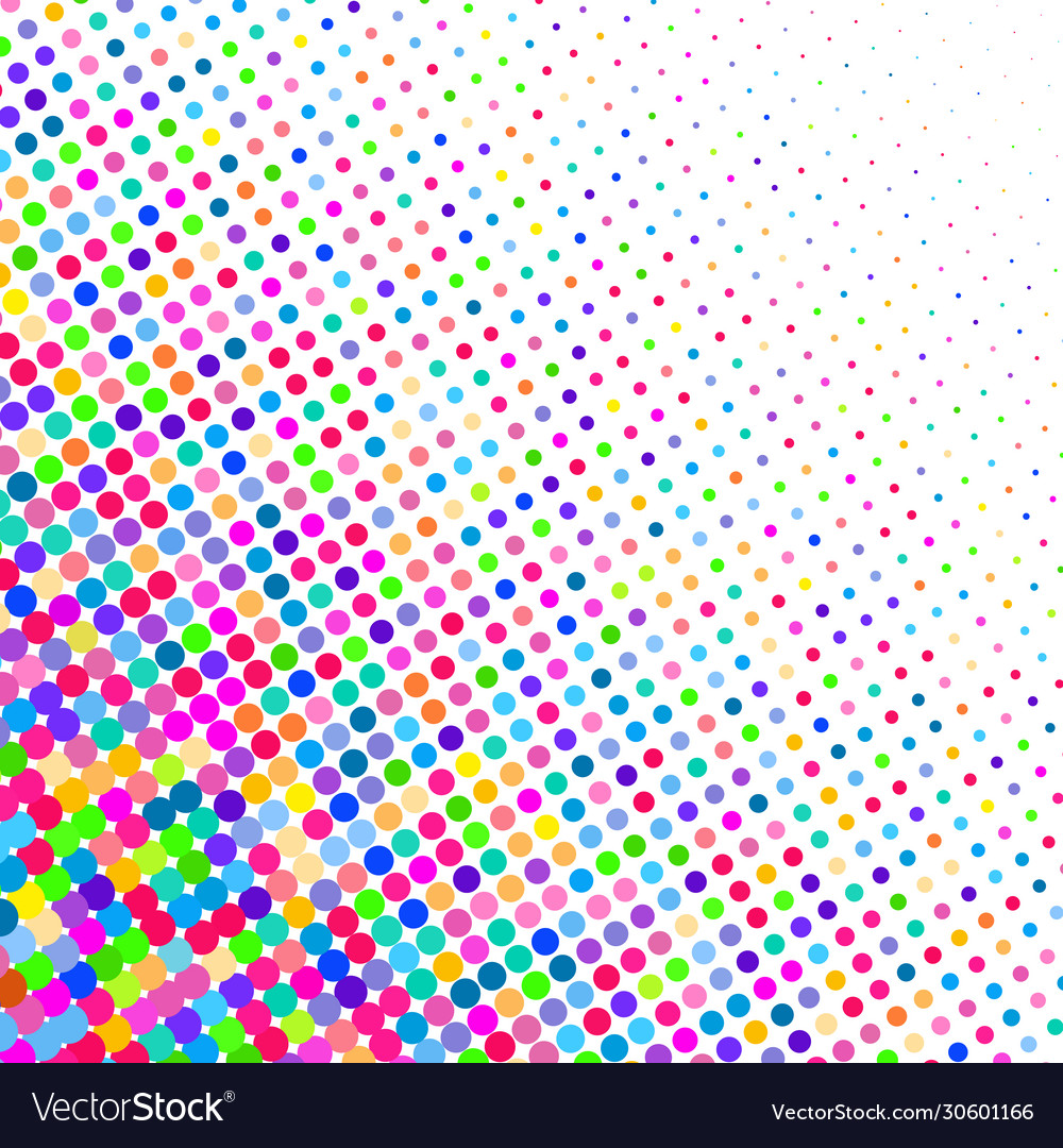 Multicolored polka dots Royalty Free Vector Image