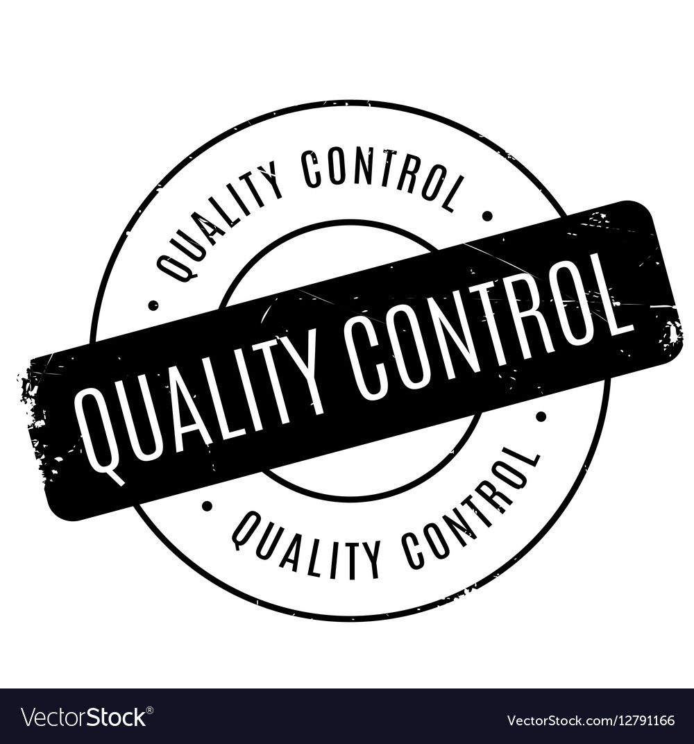 Quality control rubber stamp Royalty Free Vector Image