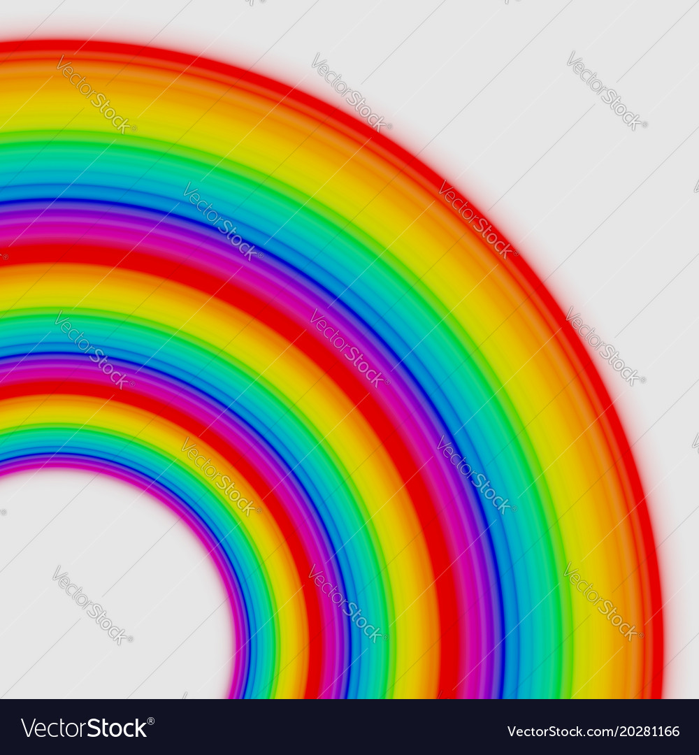 Rainbow circles Royalty Free Vector Image - VectorStock