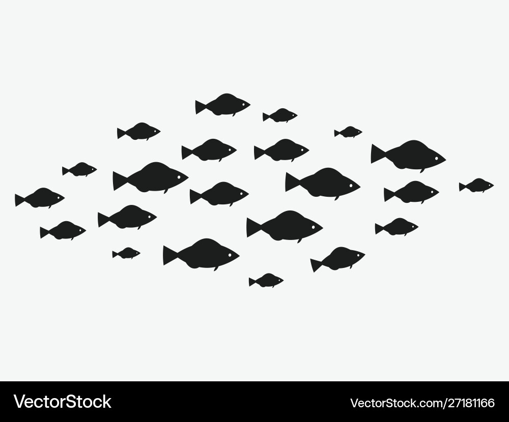 School Of Fish Silhouette