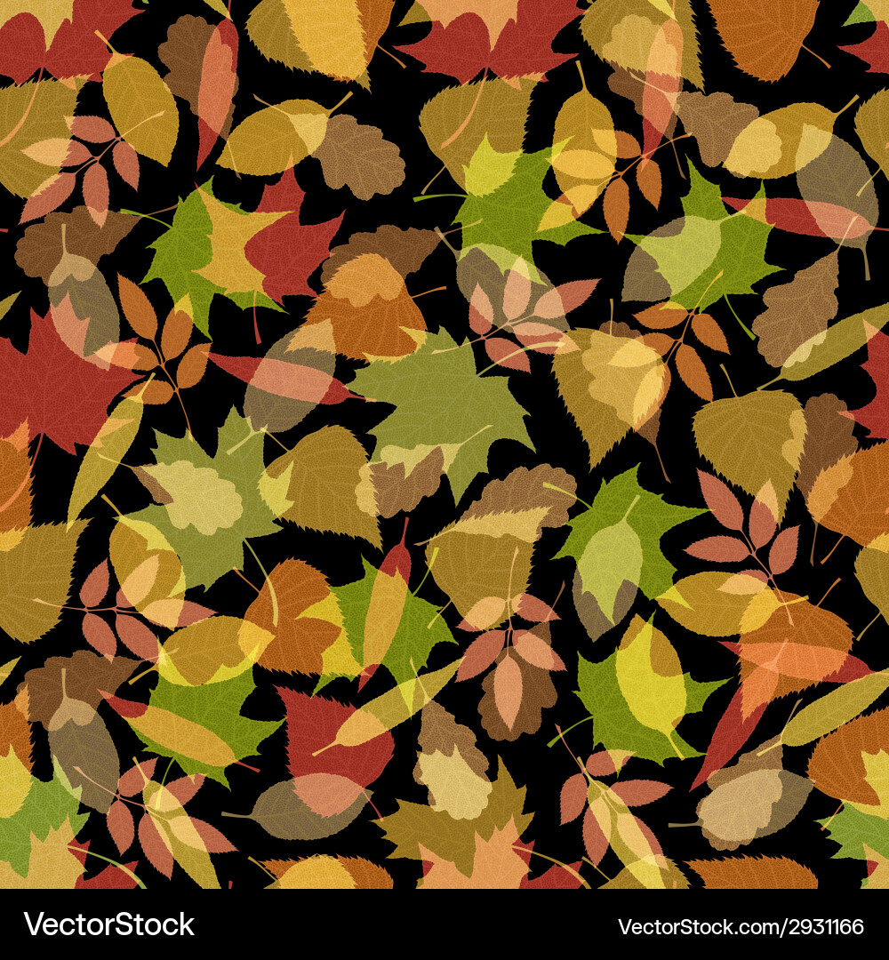 Seamless autumn pattern Royalty Free Vector Image