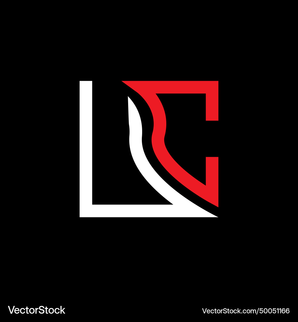 Uc letter logo design uc simple and modern logo Vector Image